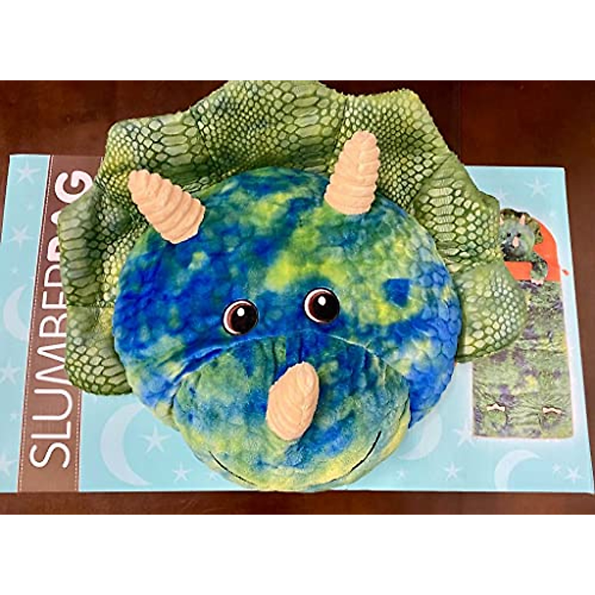 Golden Pyramids Hugfun Kids Animal Bag (Green Triceratops)