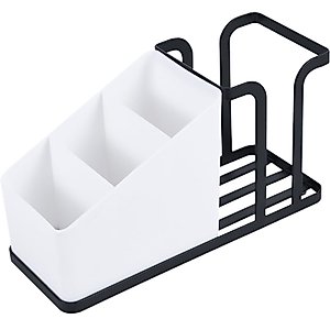 BunnyCare Coffee & Tea Station Organizer,Coffee Station Organizer,Tea Bag Organizer,Coffee Pod Holder,Paper Cups Holder,Condiment Organizer For Kitchen,Bathroom Counter,Coffee Bar (Black)