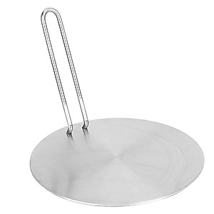 Stainless Steel Heat Diffuser Induction Plate Adapter Converter Gas Electric Cooker Plate for Electric Gas Stove Glass Induction Cooktop Heat Diffuser Cooking Induction Adapter Hob Ring Plate (20cm)