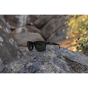 Suncloud A-Team Polarized Sunglasses,Matte Black/Polarized Gray Green,One Size