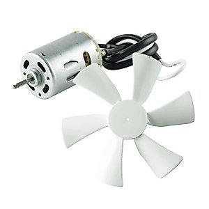 RS-545SA RV Bathroom Vent Motor W/Fan Blade(12v DC, 6" Blade) Compatible for Heng's, Elixir, Ventline, Jensen RV Roof Vents and Range Hoods