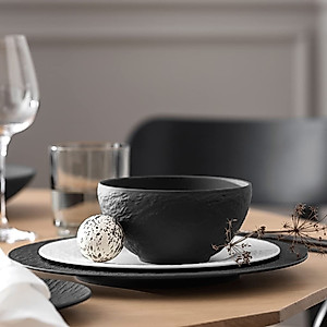 Villeroy & Boch - 1042391900 Manufacture Rock Rice Bowl, 20.25 oz, Premium Porcelain, Gray