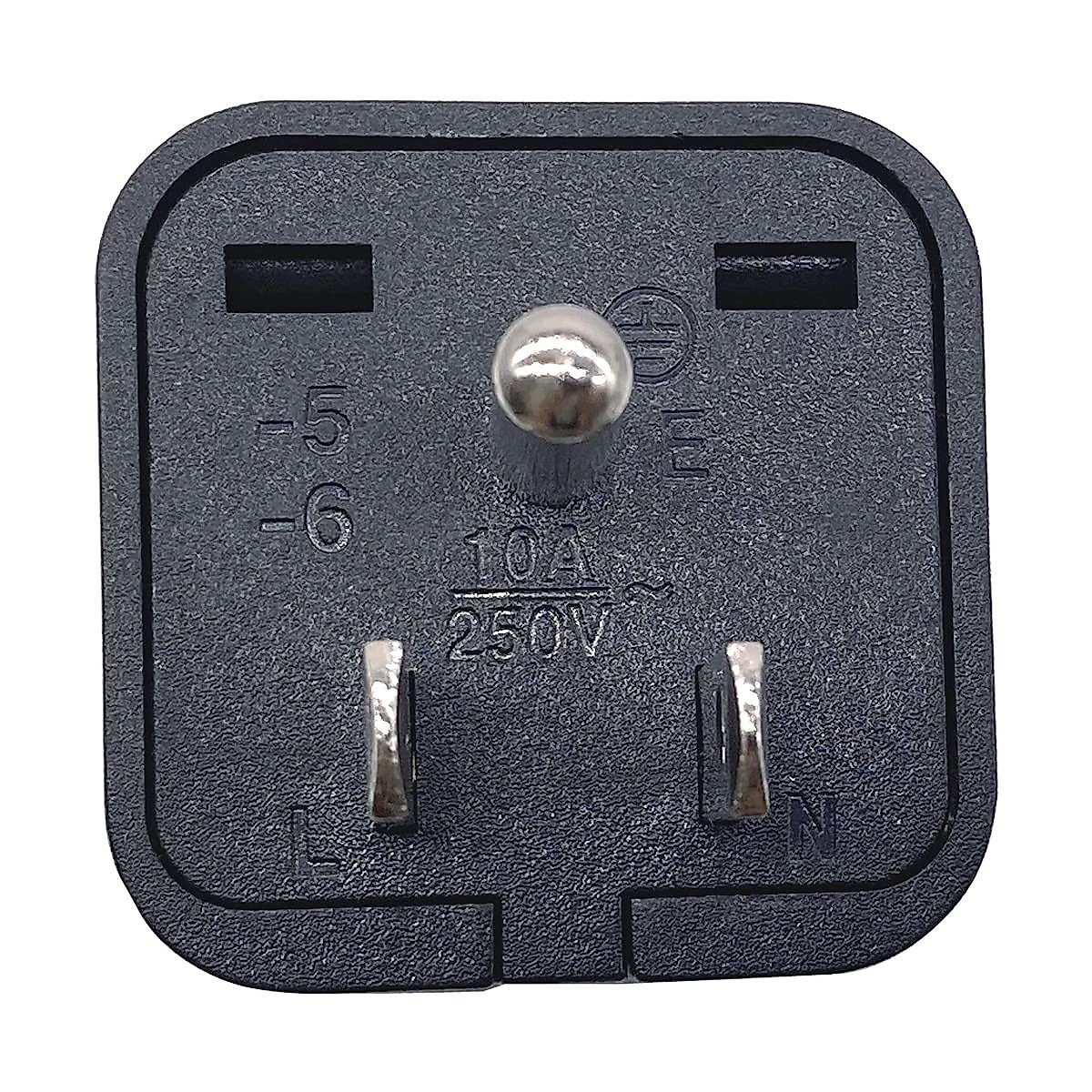 Australian/New Zealand to US/Canada Plug Adaptor, 3-pin AUS/China/New Zealand Plug Convert to 3-pin United State/Canada Socket with Safety Shutter (3 Pieces)