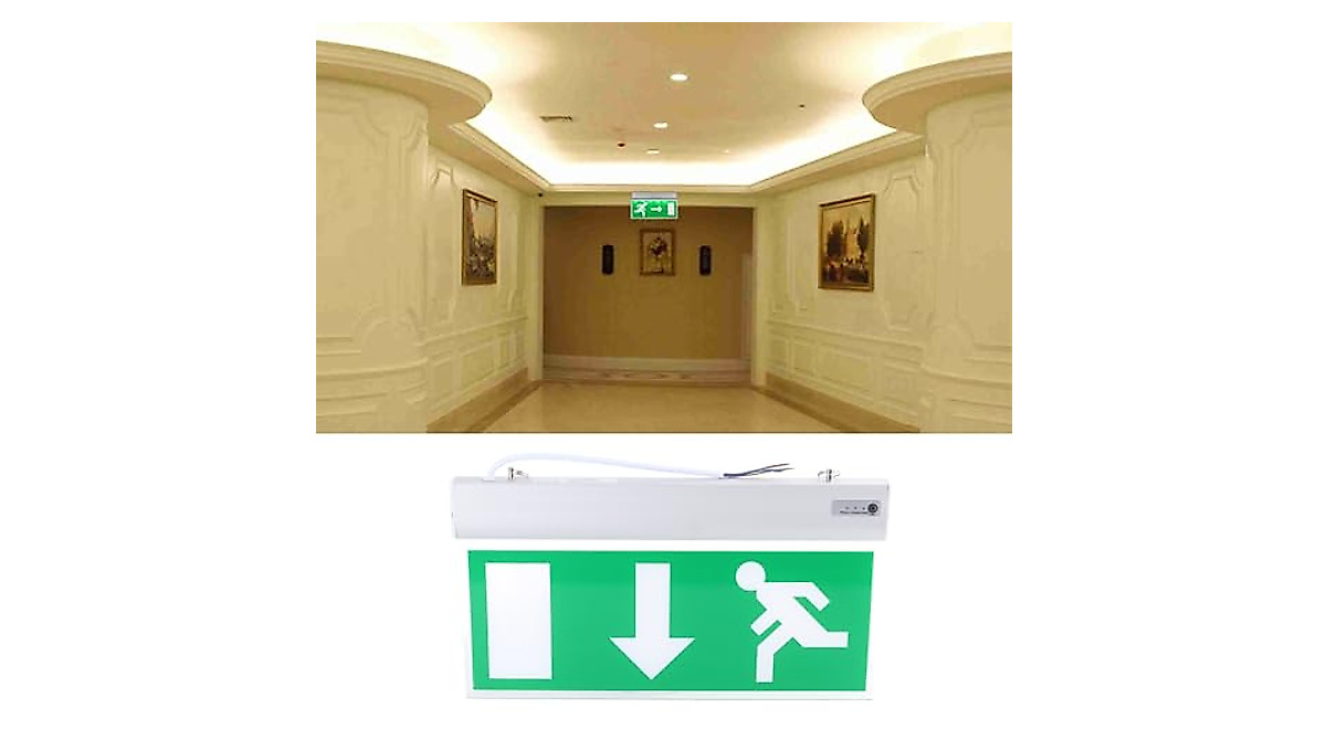 LED Emergency Exit Sign for Safety in Hotels & Malls