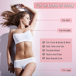 BAGLAK 400Pcs Non-Woven Wax Strip Multi Size Pack, (2 Sizes) Hair Removal Wax Strips,Waxing Strips for Facial & Body & Leg,(3" x 9") (1.5" x 5")