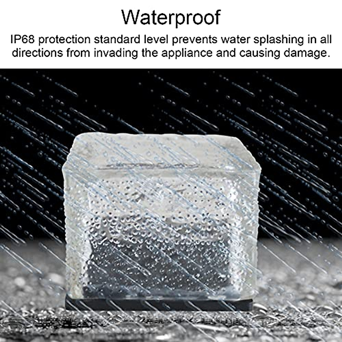 KAKAKE Solar Buried Lamp, Garden Light Solar Charging Embedded Installation for Swimming Pool Peripheral Layouts for Courtyards