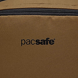 Pacsafe Vibe 100 4 Liter Anti Theft Hip Pack - Fits 7 inch Tablet With Patented, Stainless Steel Mesh Design, Tan