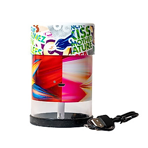 Wakit Electric Herb Grinder - Single Press Grind - Easy to Use, Fast and Custom Grind Consistency - LED Lighted Grinding Chamber