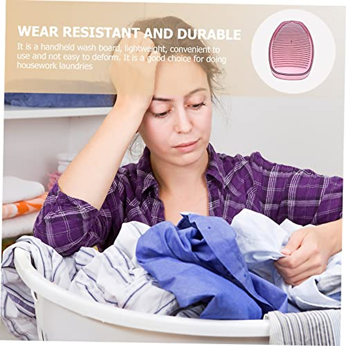 1pc Mini Washboard Wavy Washboard Washboards Hand Washer Tools for Kids Thickened Home Washboard Portable Washboards Laundry Wash Board Plastic Thicken Folding Board Red