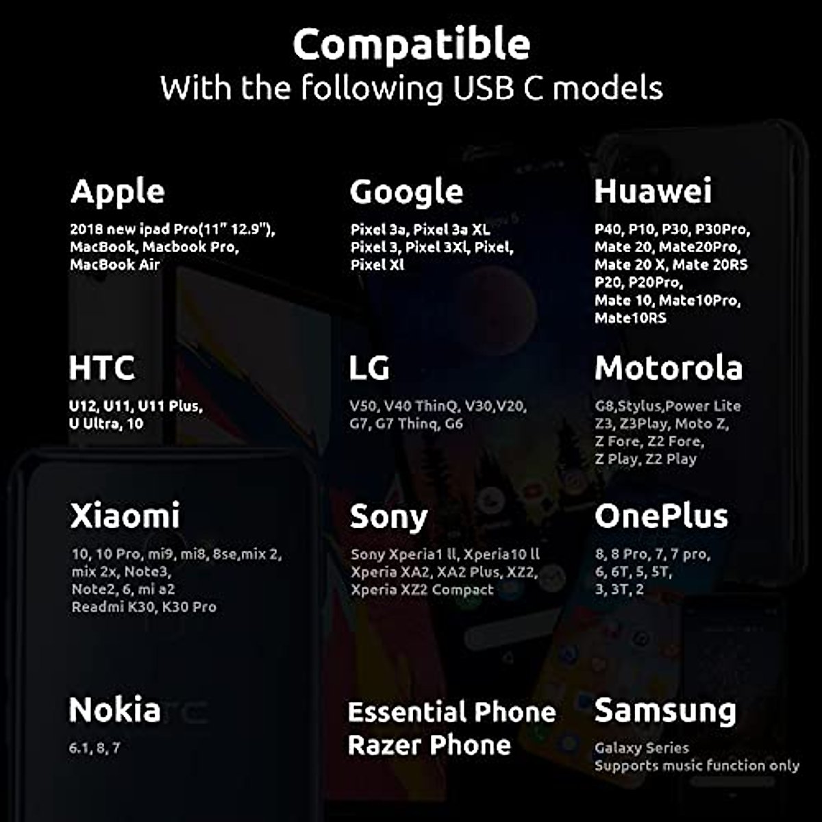 PRO Stereo Headphones Compatible with Your Motorola One 5G/Edge/Edge+/Razr 2020/Z Flip/Z Play/Moto with Hands-Free Built-in Microphone Buttons + Crisp Digital Titanium Clear Audio! (USB-C/PD)