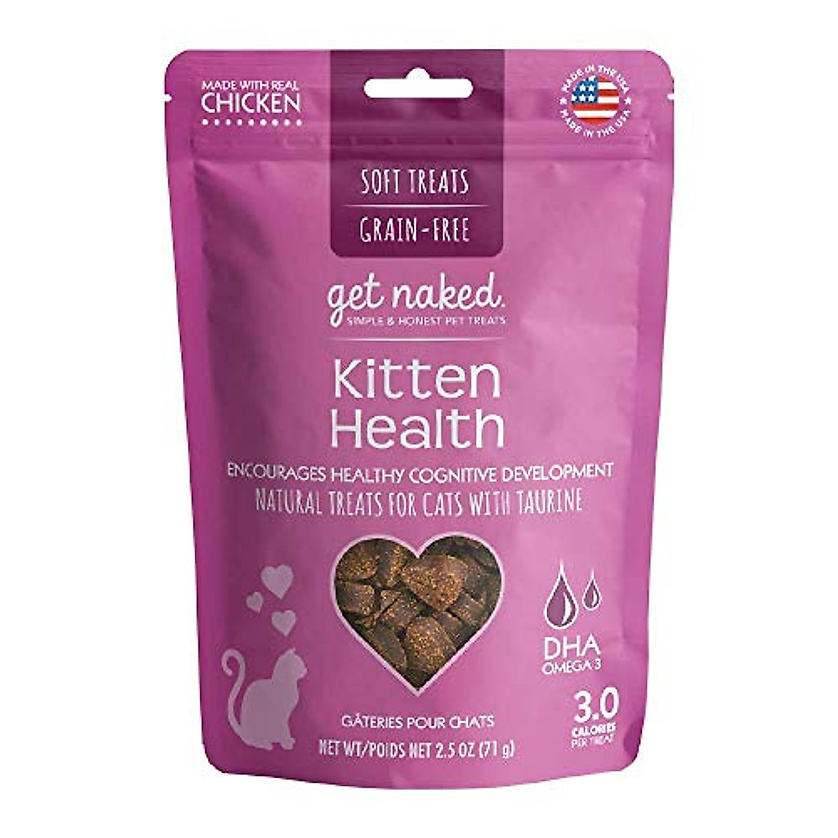 Get Naked 1 Pouch Kitten Health Soft Treats, 2.5 Oz