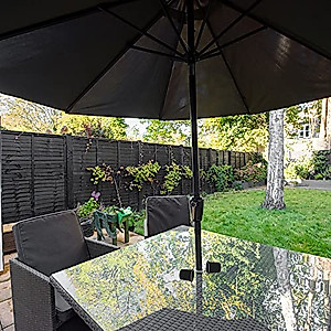 WOOPSOO Umbrella Cone Wedge Patio Umbrella Parts Accessories Cone Table Umbrella Hole Ring and Cap Set for Outdoor Patio Umbrella Above Ground Pool Shelf Table 2 inch(2 Pack,Black)