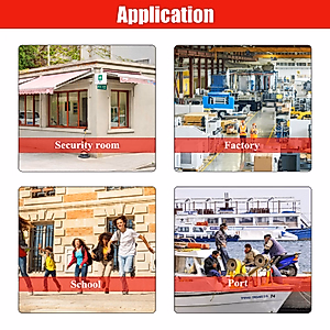 JIAWANSHUN Alarm Siren Horn Industrial Sound and Light Emergency Strobe Warning Light Outdoor Alarm Horn Siren Flashing Light Waterproof Indoor Safety AC 110-220V