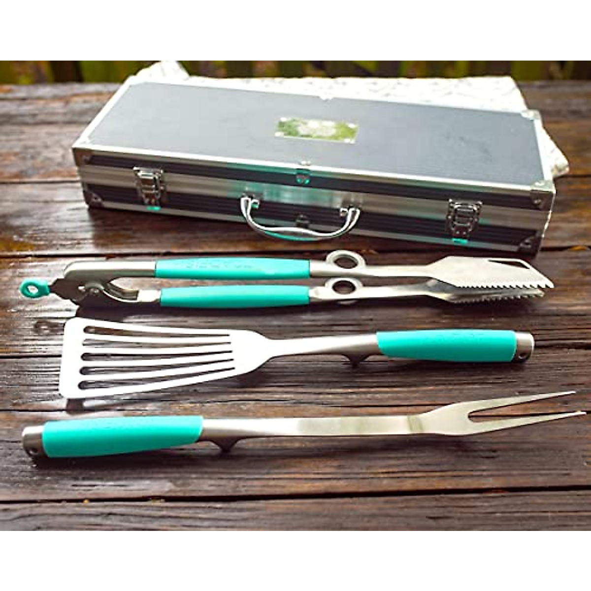 Toadfish Ultimate Grill Tongs, 17-Inch Long Kitchen Tongs, Full Stainless Steel for Cooking, Grilling, BBQ