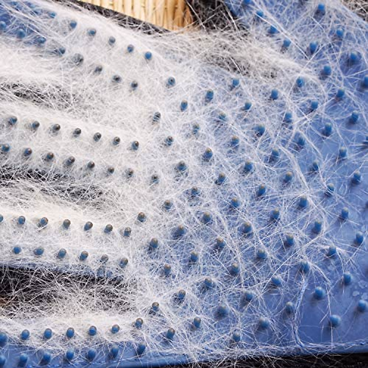 Alfland Two Hi-tech Pet Grooming Gloves - Lightweight, Durable, Eco-Friendly, Gentle Deshedding Brush Gloves for Shedding, Massaging and Hair Removal. Perfect for Long & Short Fur (Left & Right Hand)