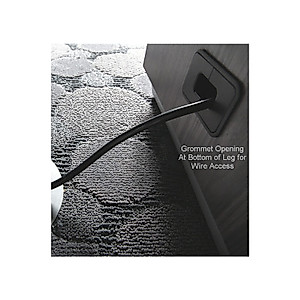 Thaweesuk Shop New Gray 12 FT Modern Executive Rectangle Shaped Conference Table Square Legs Grommets Racetrack Meeting Boardroom Desk High End Office Furniture Wood 144''L x 48''W x 30''H of Set