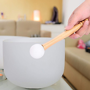 Singing Bowl Mallet, Wood Mallet Stick Rubber O Ring Singing Bowl Stick Singing Bowl Parts Percussion Instrument Parts For Crystal Singing Bowl