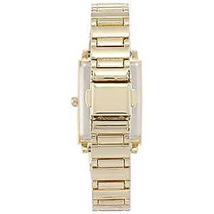 Anne Klein Women's Japanese Quartz Dress Watch with Metal Strap, Gold, 14 (Model: AK/3762CHGB)