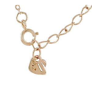 AFFY Teddy Bear Pendant Necklace in 14k Rose Gold Over Sterling Silver Round Cut White Cubic Zirconia