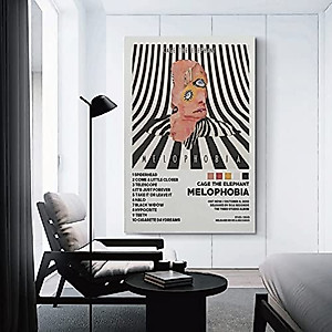 8 Cage The Elephant Melophobia 2013 Canvas Poster Canvas Art Poster and Wall Art Picture Print Modern Family Bedroom Decor Posters 12x18inch(30x45cm)