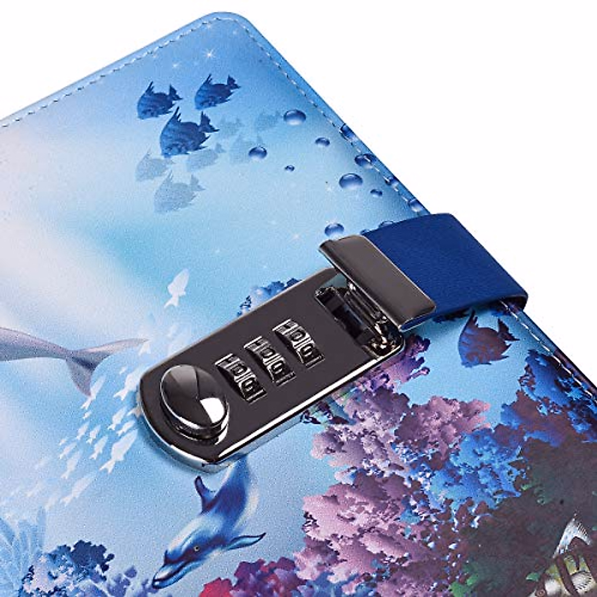 Lock Journal Combination Lock Writing Travel Diary Planner Organizer Digital Password Notebook Locking Journal Diary (style 2)