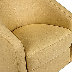 babyletto Madison Swivel Glider in Performance Dijon Eco-Twill, Water Repellent & Stain Resistant, Greenguard Gold and CertiPUR-US Certified