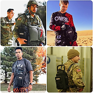 Hydro Gallon® Tactical - Insulated 1 Gallon Water Bottle Jug, Military Grade Sleeve. Large Stainless Steel Vacuum Metal Thermos Growler. Wide mouth, Shoulder Strap, MOLLE, Pockets, Handle. 128oz