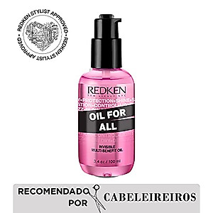 Redken Oil for All Heat Protectant and Anti Frizz Multi Benefit Hair Oil, 3.4 Fl Oz (Pack of 1)