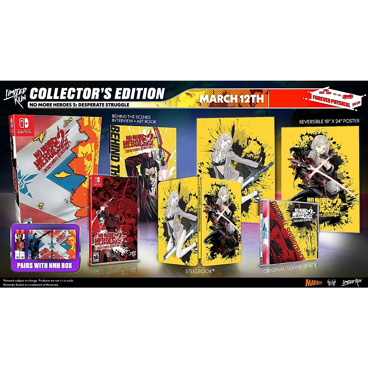 No More Heroes 2: Desperate Struggle - Collector's Edition - Limited Run #100 - Nintendo Switch