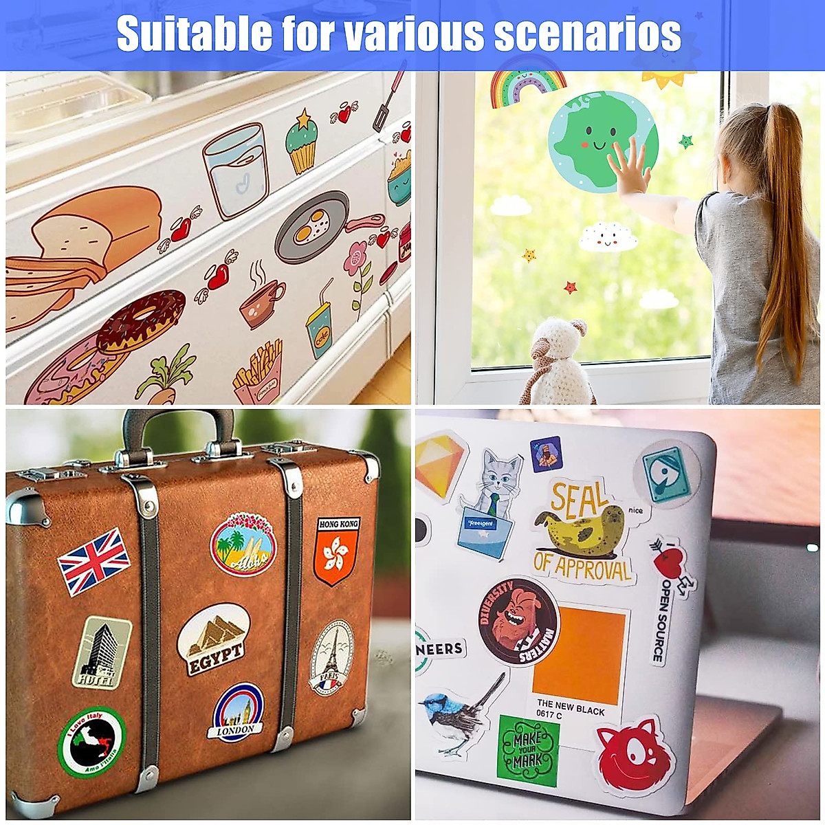 Printable Vinyl Sticker Paper Waterproof, Clear Sticker Paper for Laser and Inkjet Printer, 8.5" x 11"