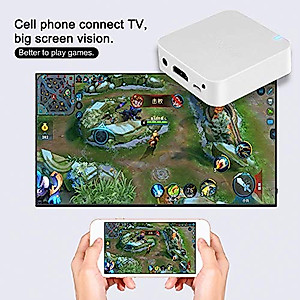 Car WiFi Display Box, Wireless Mini Car WiFi Screen Device Box Wireless Screen Mirroring from Smart Phones to Car Screen Wirelessly, Support CVBS/HDMI A/V Output