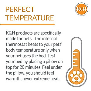 K&H PET PRODUCTS Thermo-Farm Animal Heated Mat Black Medium 16.5 X 22.5 Inches