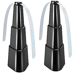 AITIEE Fly Fans for Tables,Portable Food Fly Fan for Outdoor,Automatic Fly Repellent Fans with Soft Blades for Restaurant,Party,BBQ,Picnic,Home (2-Pack)