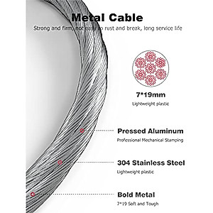 Mellbree Trash Can Lid Lock, 2Pcs Stainless Steel Outdoor Trash Can Strap Lock for Animals, Squirrels, Dogs and Raccoon Lid Lock Garbage Can