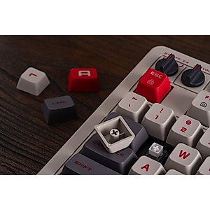 8BitDo Retro 108 Mechanical Keyboard with 108 Keys and Integrated Numpad, Bluetooth/2.4G/USB-C Hot Swappable Wireless Gaming Keyboard for Windows and Android - N Edition