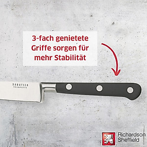 RICHARDSON SHEFFIELD R08000P101116 Sabatier Trompette All Purpose Knife, Silver