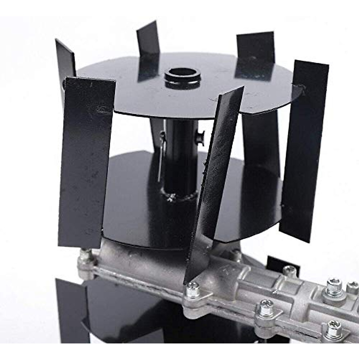 DYRABREST 9 Teeth Auger Tiller, 26mm Petrol Digging Head Mower Digging Head Cultivator Weeding Wheel Petrol Garden Digging Head Weeding Wheel