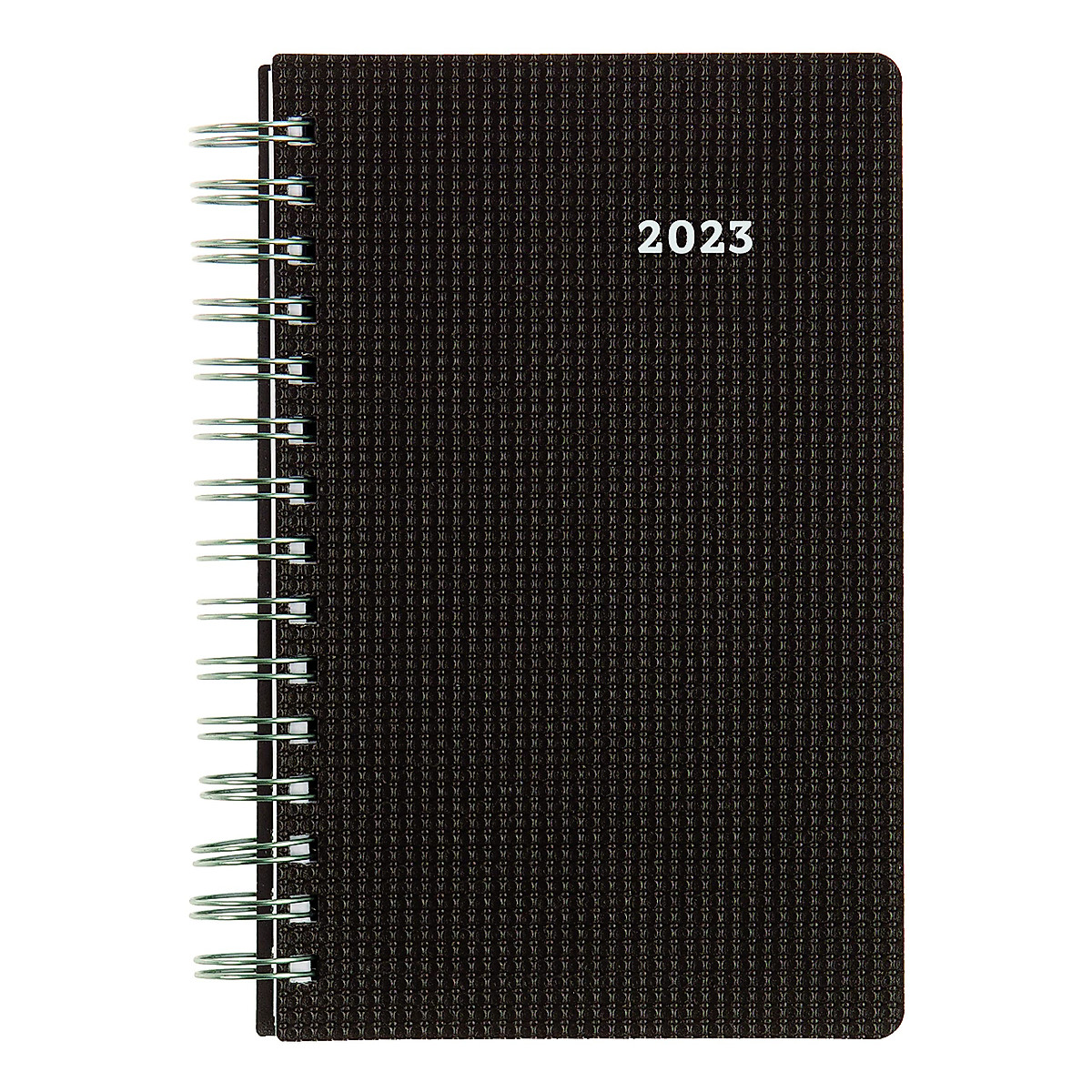 Brownline 2023 DuraFlex Daily/Monthly Planner, Appointment Book, 12 Months, January to December, Twin-Wire Binding, 8" x 5", Black (CB634V.BLK-23)