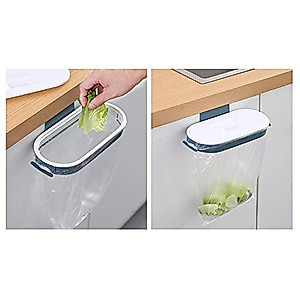 Hangable Trash Rack Cabinet Door Rack Kitchen Trash can Storage Rack Household Wall Bracket Hook