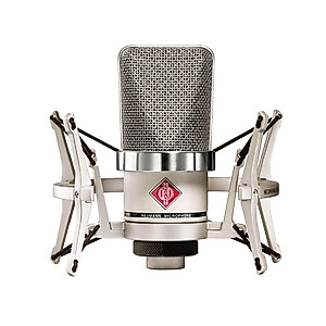 Neumann TLM 102 Studio Set - Cardioid Condenser Microphone Ideal for Home/Professional Studio Instrument Vocal Podcast Twitch recording - Nickel