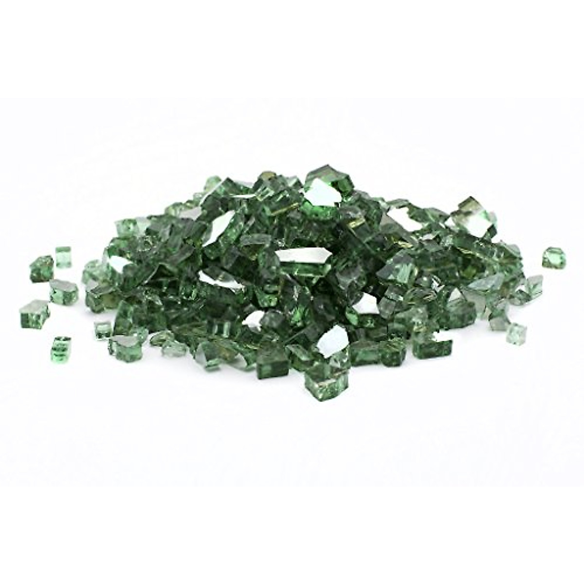 Margo Garden Products DFG25-R07M Dragon Reflective Fire Glass, Green