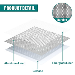 8Pcs 4 Inch Drywall Repair Kit,Wall Repair Patch Kit, Self-Adhesive Fiberglass Dry Wall Patch Kits for Aluminum Metal Sheetrock Ceiling (4"x 4")