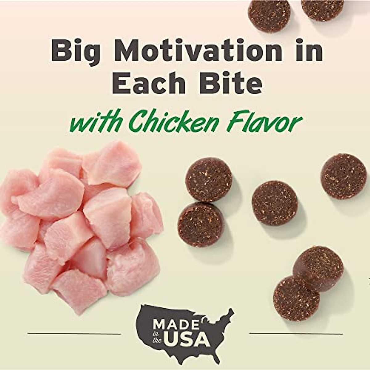 Pet Botanics 20 oz. Pouch Training Reward Soft & Chewy, Chicken Flavor, with 500 Treats Per Bag, The Choice of Top Trainers