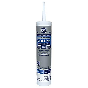 GE Window & Door Sealant Clear All Purpose, 10.1 oz, Cartridge
