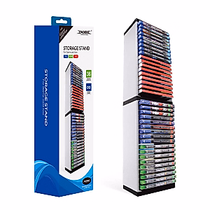 YICHUMY Game Disc Storage Tower for PS5,Game Disk Holder Rack Compatible with Xbox Series X/PS4