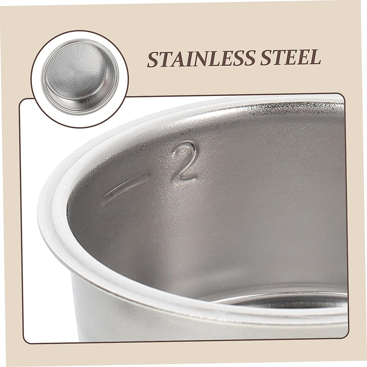 HOLIDYOYO Coffee Filter Espresso Tea Filters Coffee Maker Filter Cafeteras Expresso Dish Drying Rack Coffee Concentrate Coffee Machine Filter Basket Pasta Strainer Silver Stainless Steel