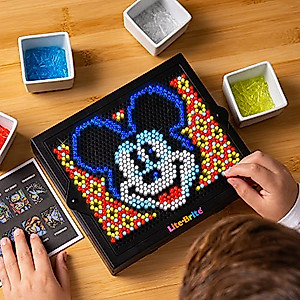 Lite Brite Super Bright HD - Disney 100 Years of Wonder Edition Educational Play for Children – Enhances Creativity & Fine Motor Skills, Gift for Boys and Girls Ages 6+