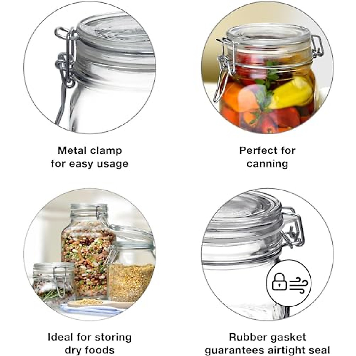 Bormioli Rocco 149280M04321991 food container, 25.25 oz, Clear