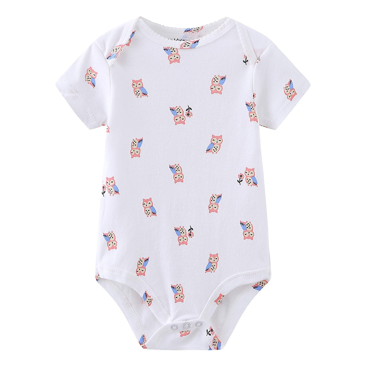 Kiddiezoom Newborn Baby Unisex Cotton Bodysuits Baby Gift 5-Pack Baby Clothes Red