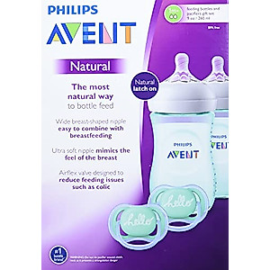 Philips Avent Natural Baby Bottle Teal Gift Set SCD113/24